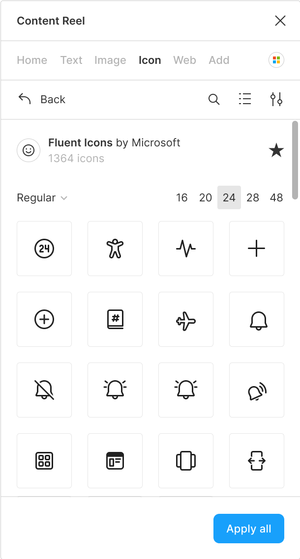 Content Reel plugin for Figma | Microsoft Design Tools
